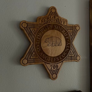 Personalized Wooden New York City Police Shield or Shoulder | Etsy