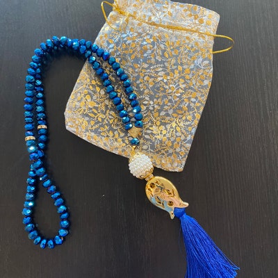 Crystal Tasbih, Misbaha, Islamic Prayer Beads, 99 Beads, Crystal ...