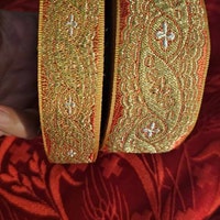 Liturgical Fabric Orphrey Panel Trim/16 Cm Wide/6 Colour Combinations ...