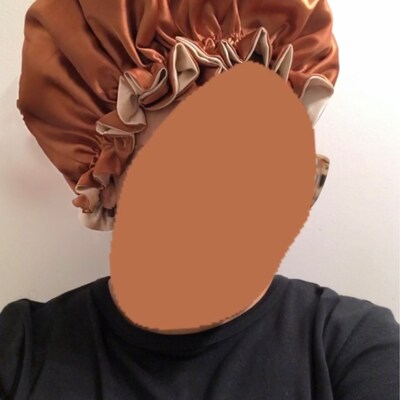 Reversible Satin Bonnet for Women, Sleep Bonnet for Women, Curly Hair ...