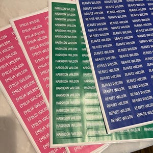 Teacher Labels, Teacher Book Labels, Waterproof School Labels ...