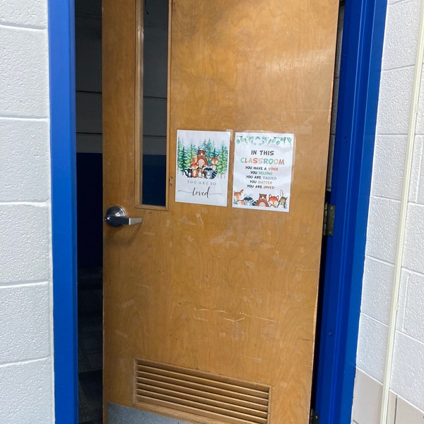 Woodland in This Classroom Sign, You Matter Sign, All Are Welcome, You ...