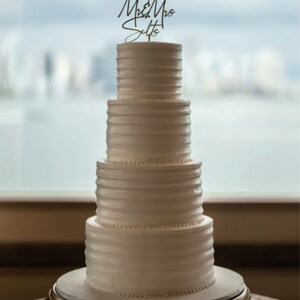 Personalized Acrylic Wedding Cake Topper Clear Floral Cake - Etsy