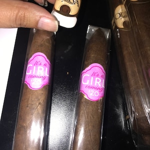 It's a Girl Cigar Labels, Baby Shower Cigar Bands, Personalized Cigar ...
