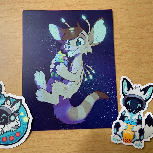 Virtual Pet Robot Sticker | Furry Protogen Tamagotchi Sticker - Etsy