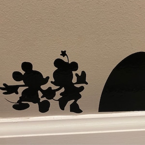 Mickey Mouse Hole Wall Decal /vinyl Decal/kids Room/ - Etsy