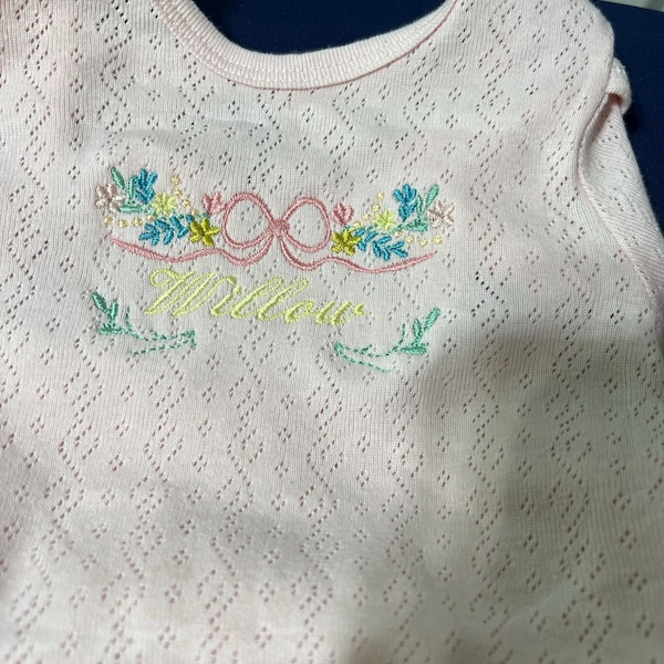 In the Hoop Birthday Cake Banner Machine Embroidery Design for Babies ...