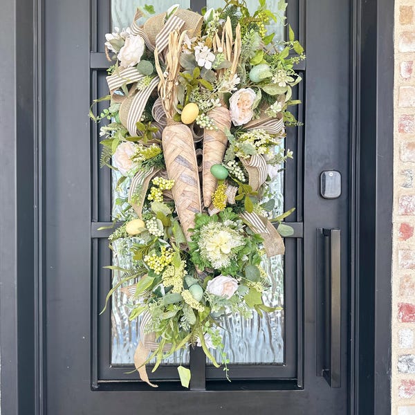 Winter Deco Mesh Snowman Wreath for Front Door, Christmas Home Decor - Etsy