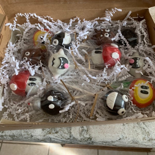 12 Cake Pops, Video Game, Kids Party, Gamer Party, Birthday Party - Etsy