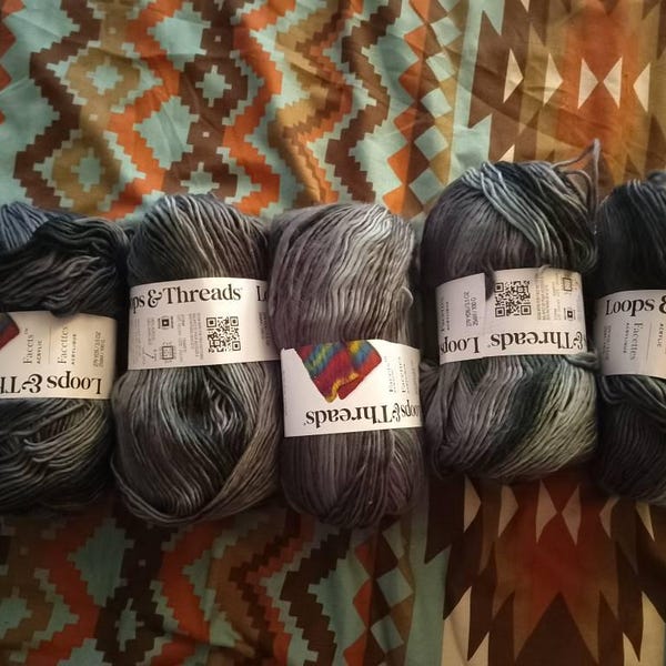 Fluffy Chenille Yarn by Loops and Threads. Choose a Color - Etsy