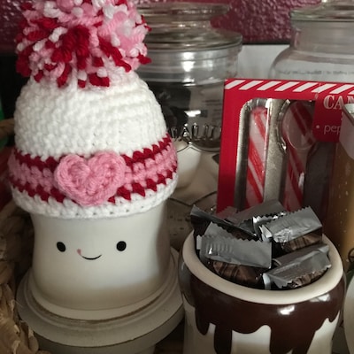 Crochet Chocolate Kisses Marshmallow Mug Hat - Etsy