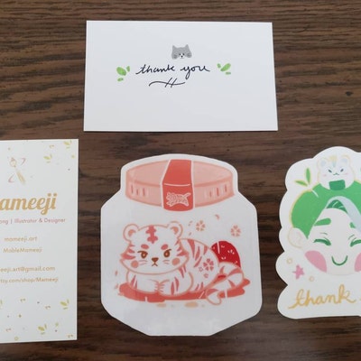 Sakura Tiger Balm Clear Sticker/ Decal - Etsy