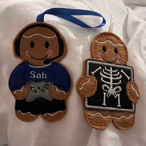 Gingerbread Man Holding a Digestive Biscuit - Etsy