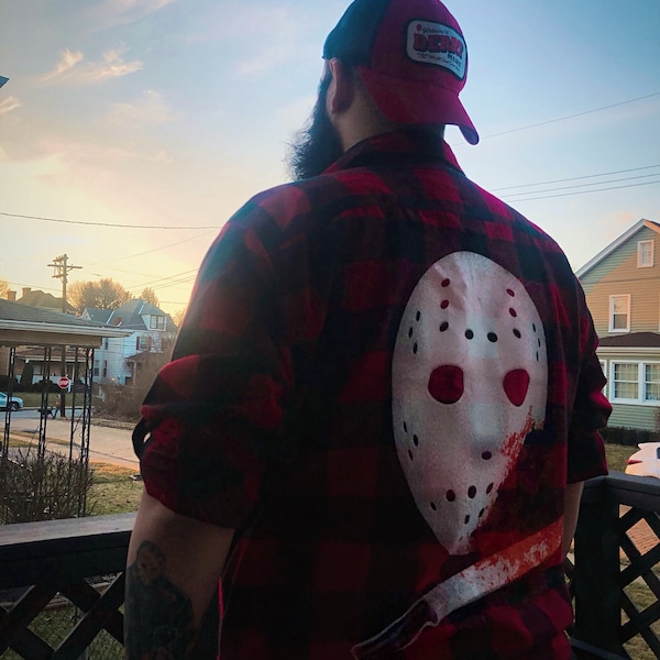 Camp Blood Flannel - Friday the 13th, Jason Voorhees - Etsy