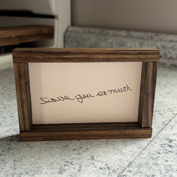 Actual Handwriting Gift Engraved Memorial Gift Custom Handwriting Sign ...