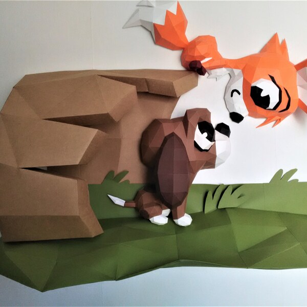 Daniel Art 13 Svg Baby Bunny, PDF Template, DIY 3d Model, Fanart, Paper ...