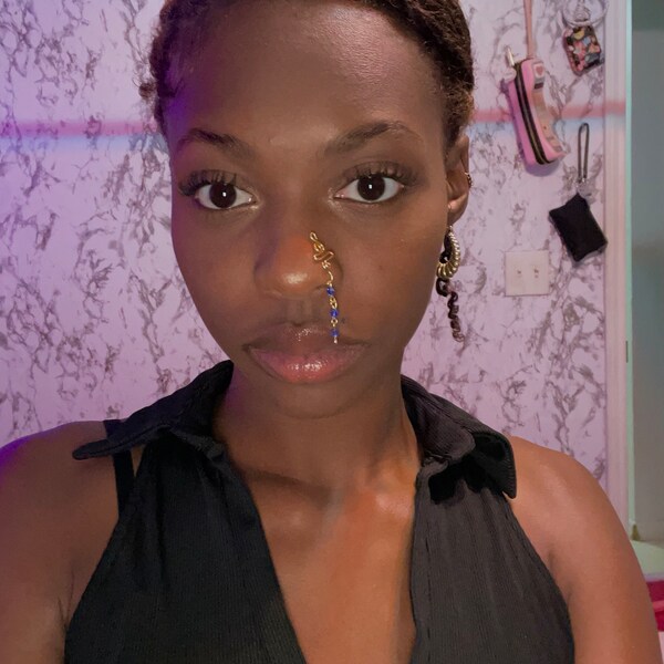 Swarovski Nose Cuff — New COLORS Available, BEST SELLER, Silver Dangle ...
