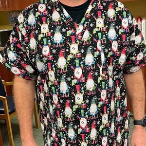 Scrub Top Sharks Dolphins Octopus Animal Spirits Stingrays Whales ...
