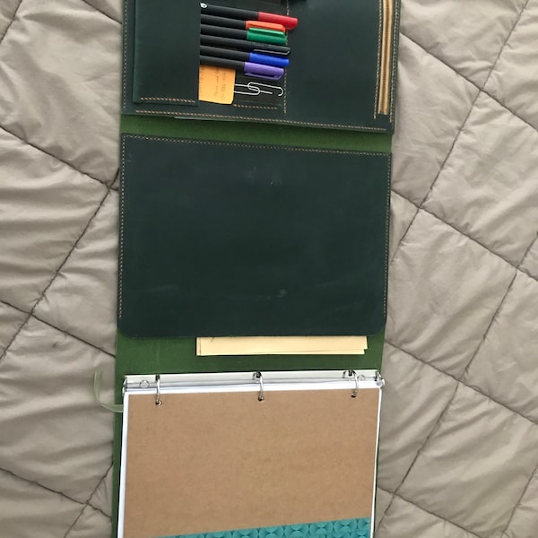 Personalized Distressed Leather Cover Case for Panda Planner Pro 8.5 X ...