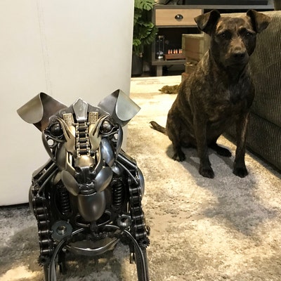 Scrap Metal Raven Sculpture - Etsy