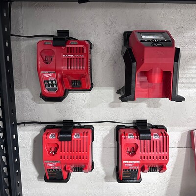 Wall Mount for Milwaukee M12 & M18 Charger 48-59-1812, 48-59-1808, 48 ...