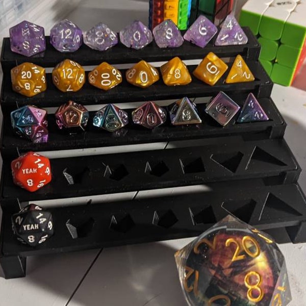 Dice Display Shelves for Dice Collectors With Well Behaving Dice ...