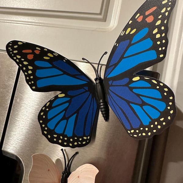 24 Pcs 4.5 Inch 3d Monarch Butterfly Stickers for Home Decoration and ...