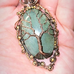 Emerald Pendant Copper Wire Wrapped Pendant Emerald Gemstone Pendant ...