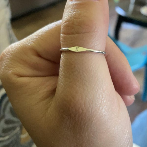 14k Gold Filled Stacking Rings, Thin Dainty Ring, Stackable Delicate ...