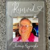 Reserved Memorial Sign, Personalized Memorial Plaque, in Loving Memory ...