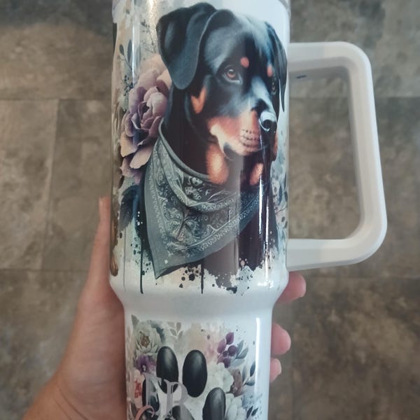 Pink Skull 40oz Tumbler Stainless Steel W/handle Skeleton Tumbler - Etsy