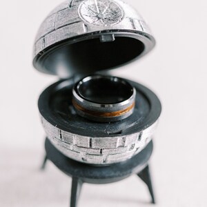 Death Star Ring Box for Weddings or Marriage Proposals Stand and ...