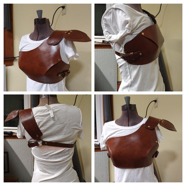 Leather 'kyudoka' Pattern - Chestguard LARP Armour - Two Sizes - Etsy