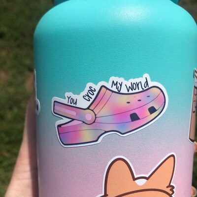 Crocs Sticker, Crocs, Croc Sticker, Croc Decal, You Croc My World ...