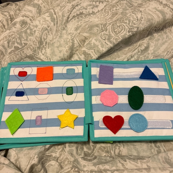 Busy Book, Quiet Book, Montessori Book, Toys for Todler, Sensory Book ...