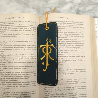 Library Card Bookmark Embroidered Bookmark - Etsy