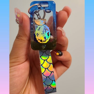 Name Tag Shaker Mold Key Tag Two Types Keychain Shiny Silicone Mold for ...