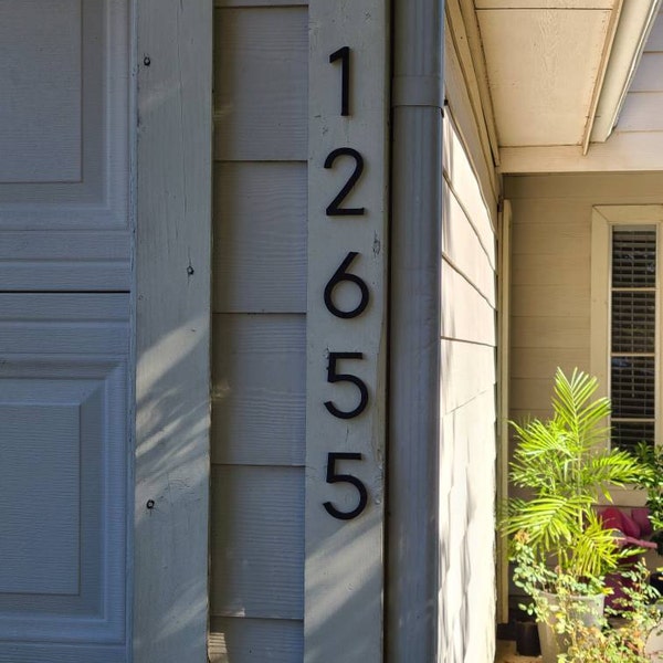 Clean Modern House Numbers / Outside Address Sign / Address Plaque ...
