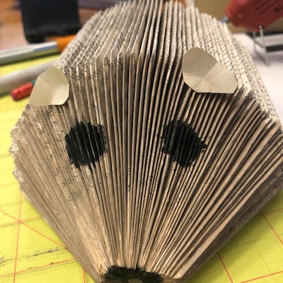 Book Folding Hedgehog Instructions - Etsy