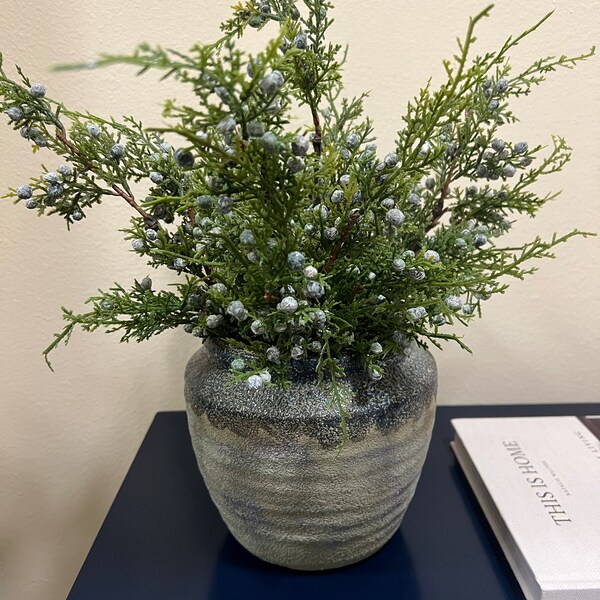 18 Faux Juniper Berry Stem - Etsy