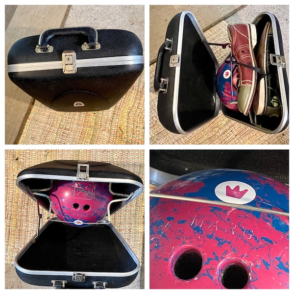 Vintage Magic Line Bowling Ball, AMF Amflite Bowling Ball, Mid Century ...