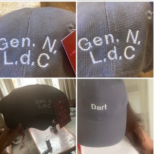 Personalised Slogan Baseball Cap Custom Embroidered Text Unisex Hat ...