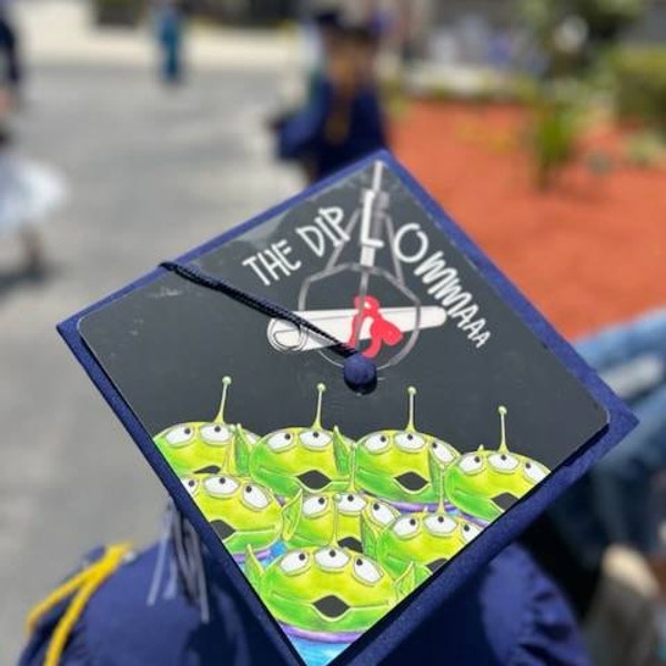 Grad Cap Topper the Diploma , Graduation Cap Decorations by Tassel ...