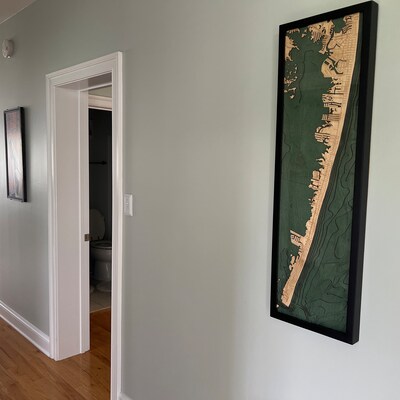 Lake Conroe TX Wood Carved Topographic Depth Chart / Map - Etsy