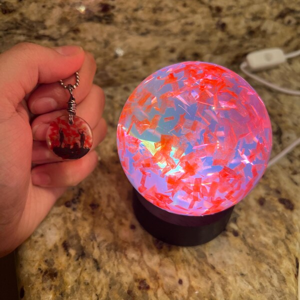 Detroit TS Eras Confetti Preserved in 3 Sphere With or Without Light ...