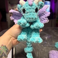 Diddy Dex the Palm Sized Snuggler Dragon Crochet Pattern Amigurumi ...