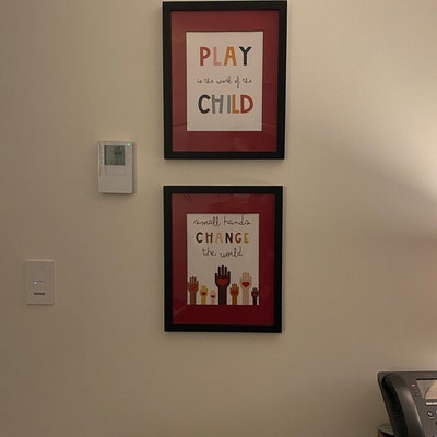 Montessori Printable Poster, Play is the Work of the Child, Kids Wall ...