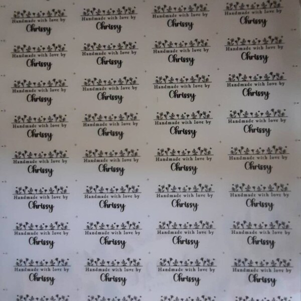Fabric Sewing Labels, 40x Sew-on, or 16x,fold-over, Iron-on, Cotton, to ...