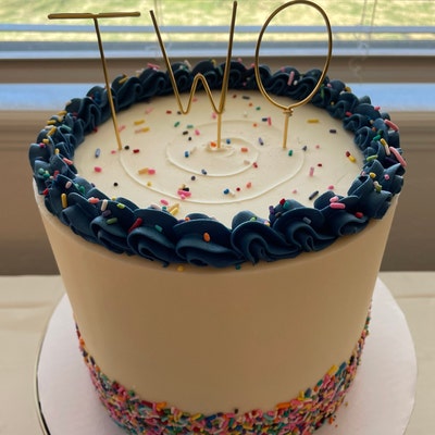 Number One or Two First Birthday Cake Topper Uno Dos 1st 2nd Smash Cake ...