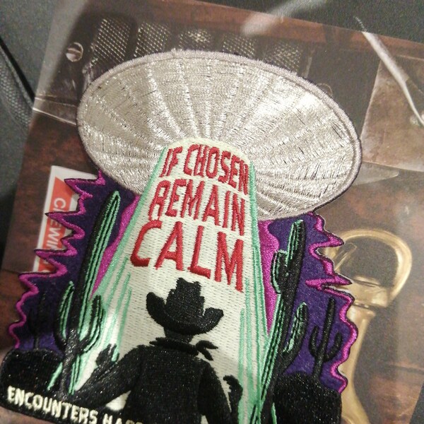 Alien Abduction Safety Cryptozoology Patch - Glow in the Dark UFO Ufos ...